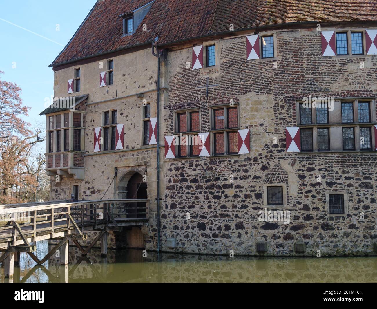 the old castle of vischering in germany Stock Photo - Alamy