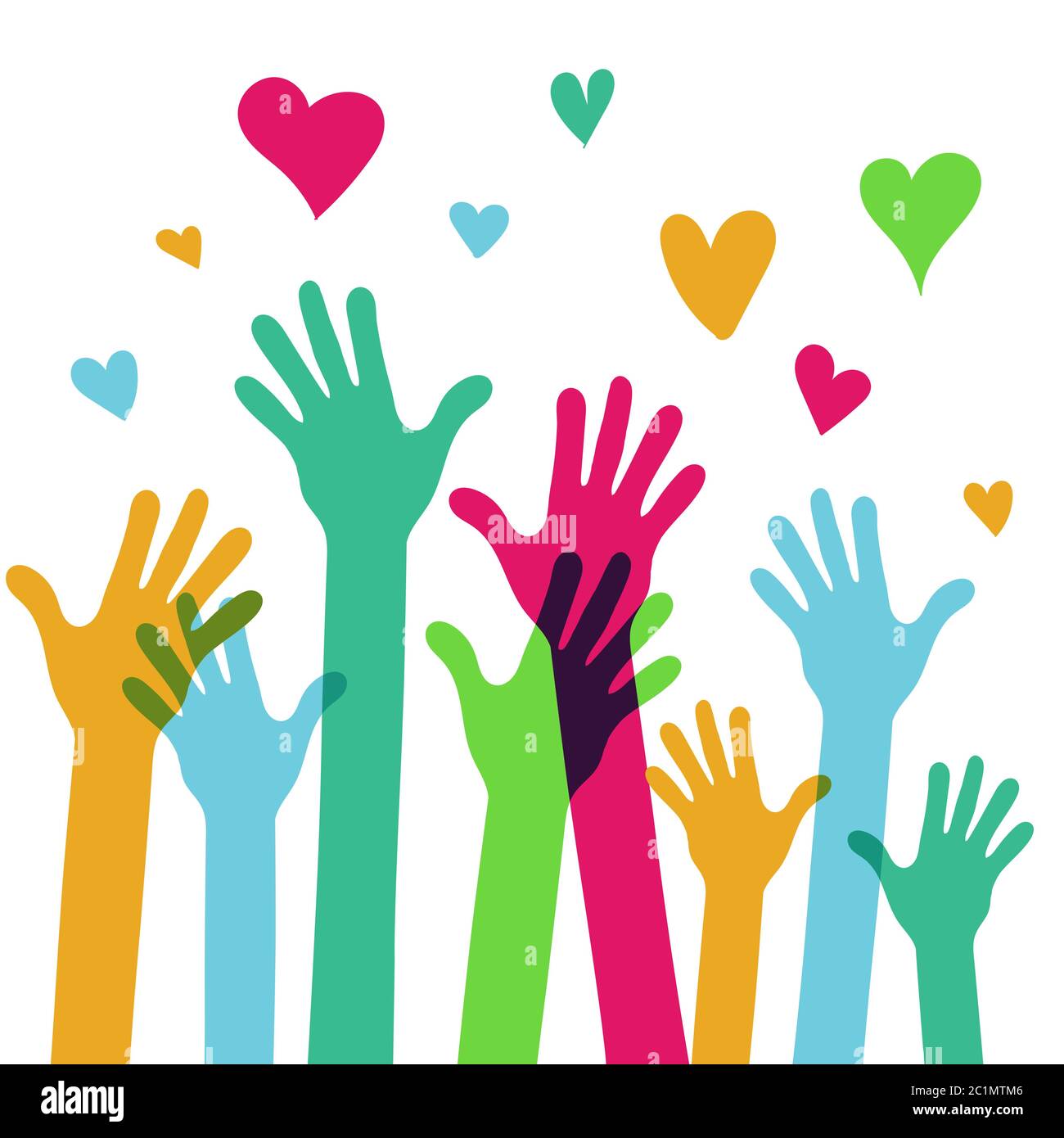 Vector illustration of a volunteer offering assistance. Suitable for ...