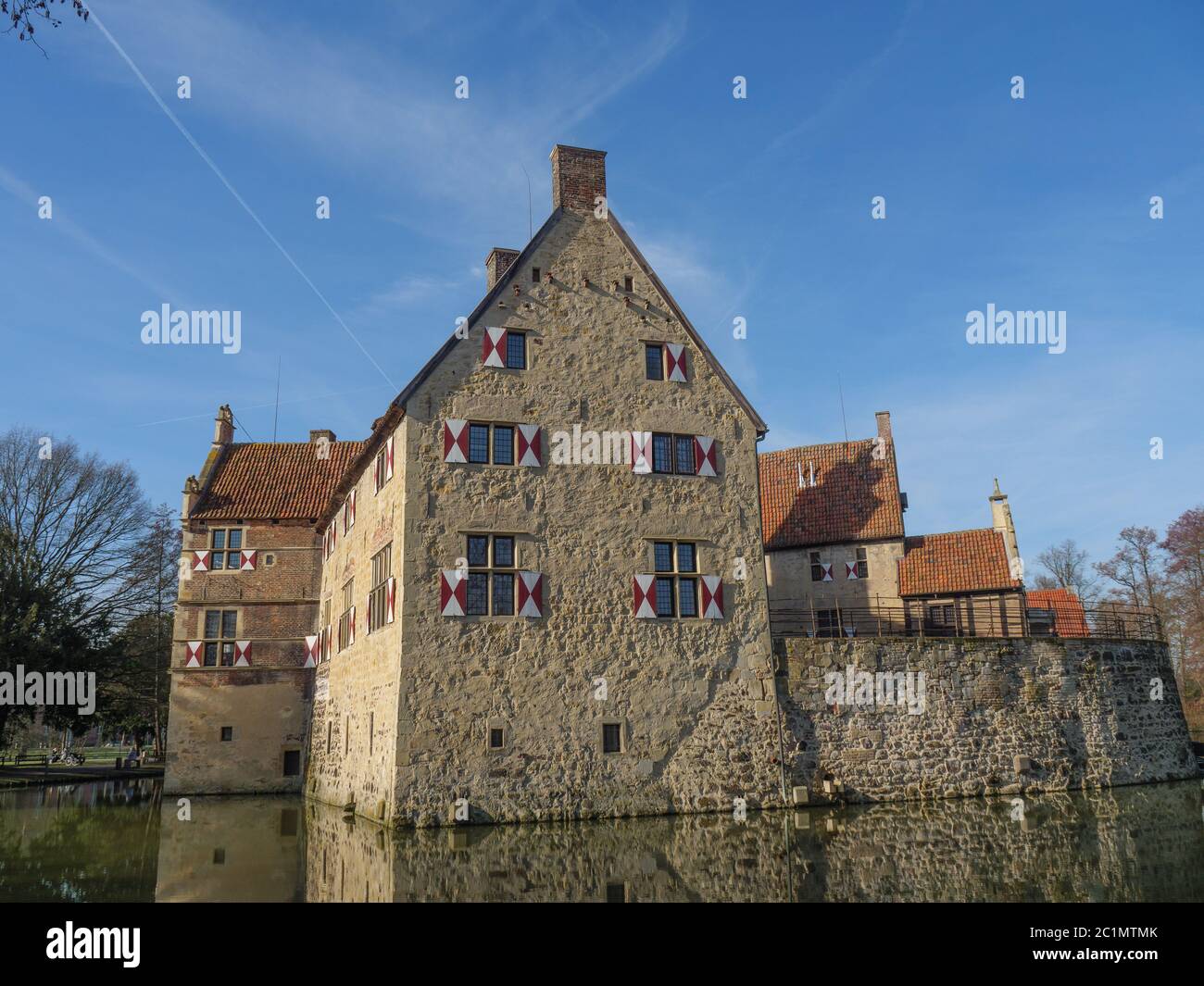 the old castle of vischering in germany Stock Photo - Alamy