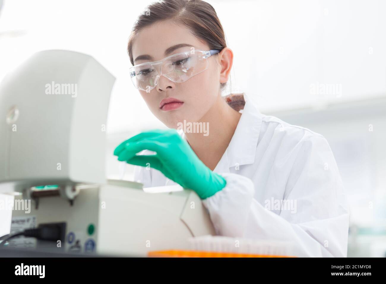 people working at laboratory Stock Photo - Alamy