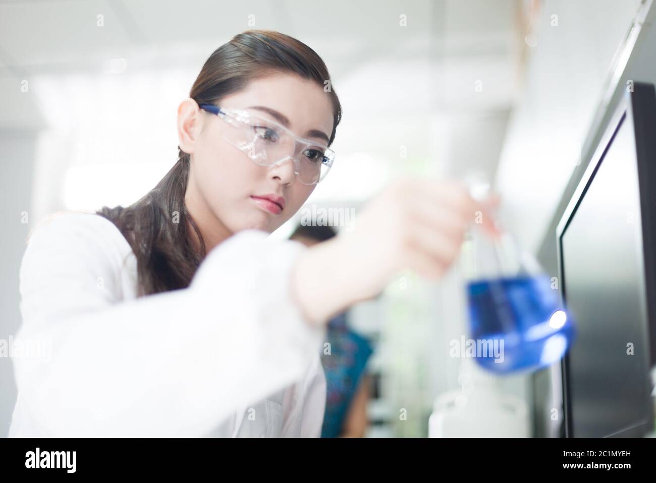 people working at laboratory Stock Photo - Alamy