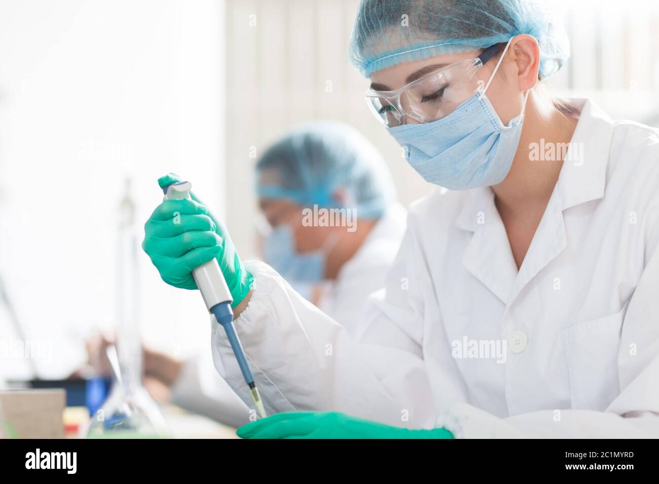 people working at laboratory Stock Photo - Alamy