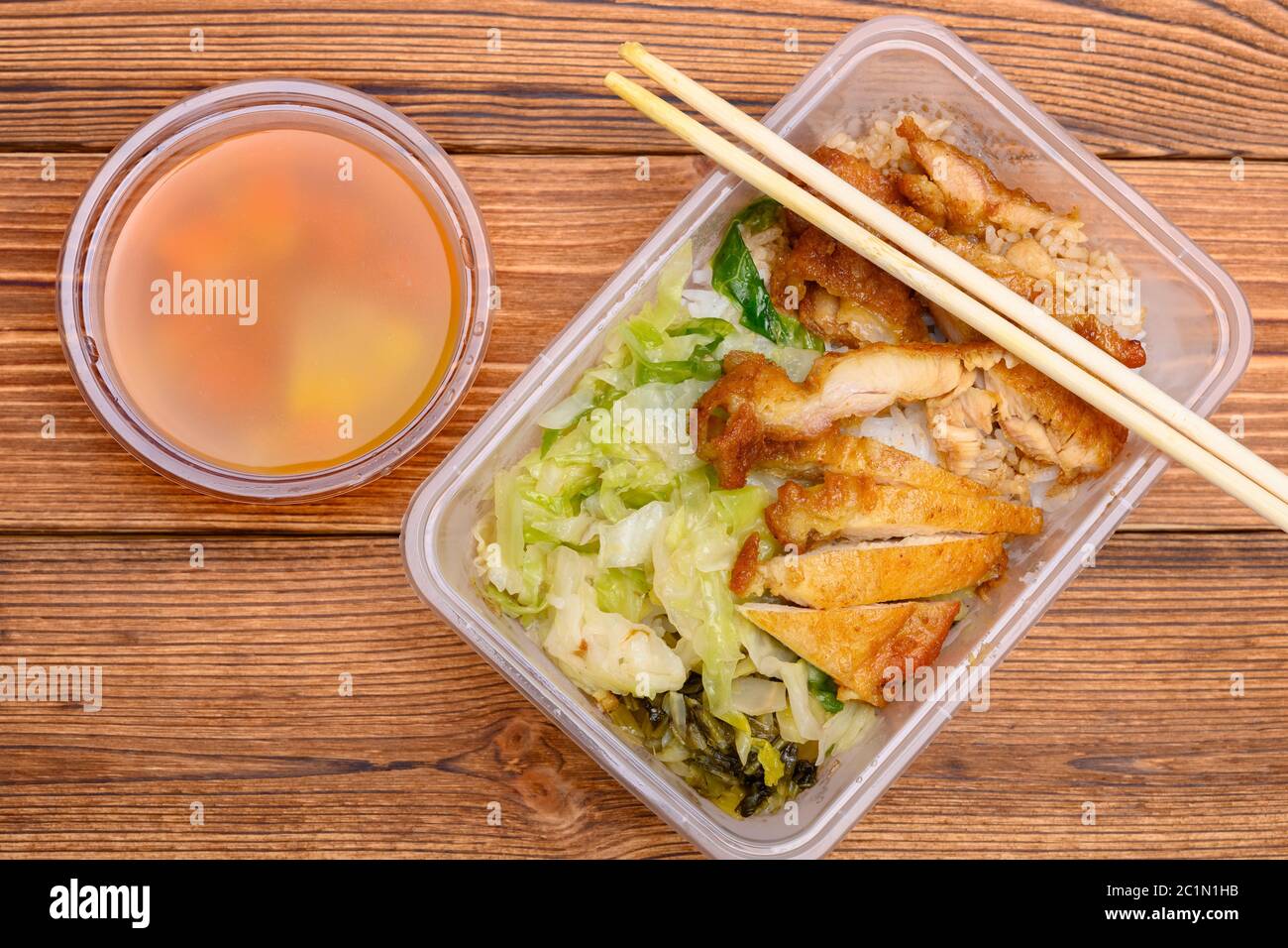 Chicken fried rice takeaway box hi-res stock photography and images - Alamy