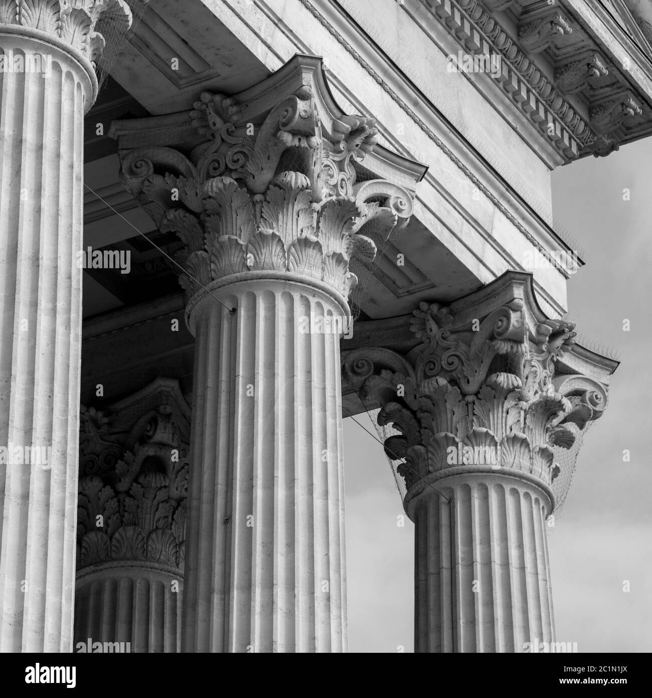 Vintage Old Justice Courthouse Column Stock Photo - Alamy