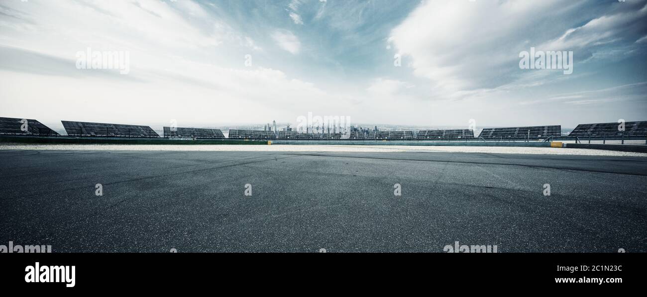 empty highway through modern city Stock Photo - Alamy
