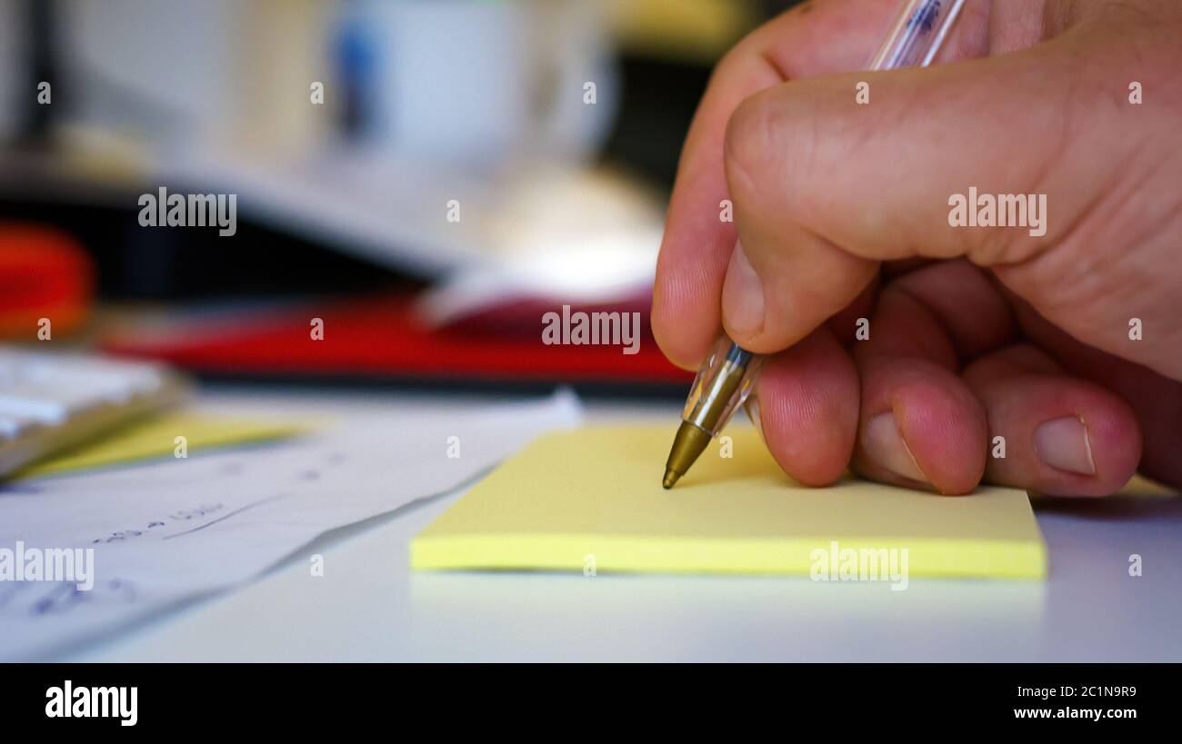 Writing letter male hi-res stock photography and images - Alamy