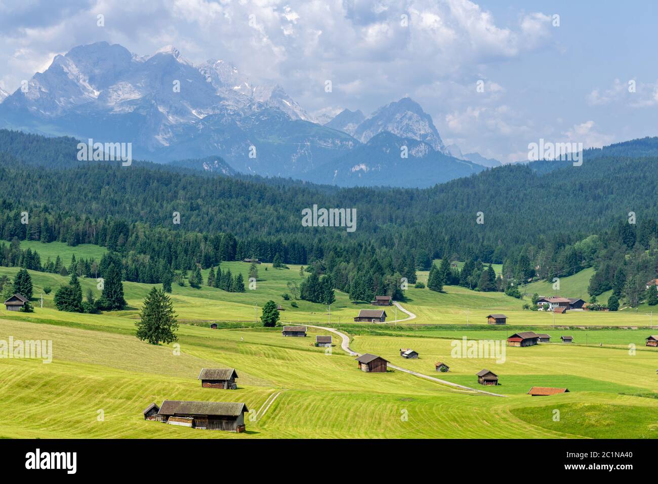 Hiking in Mittenwald surroundings Stock Photo - Alamy