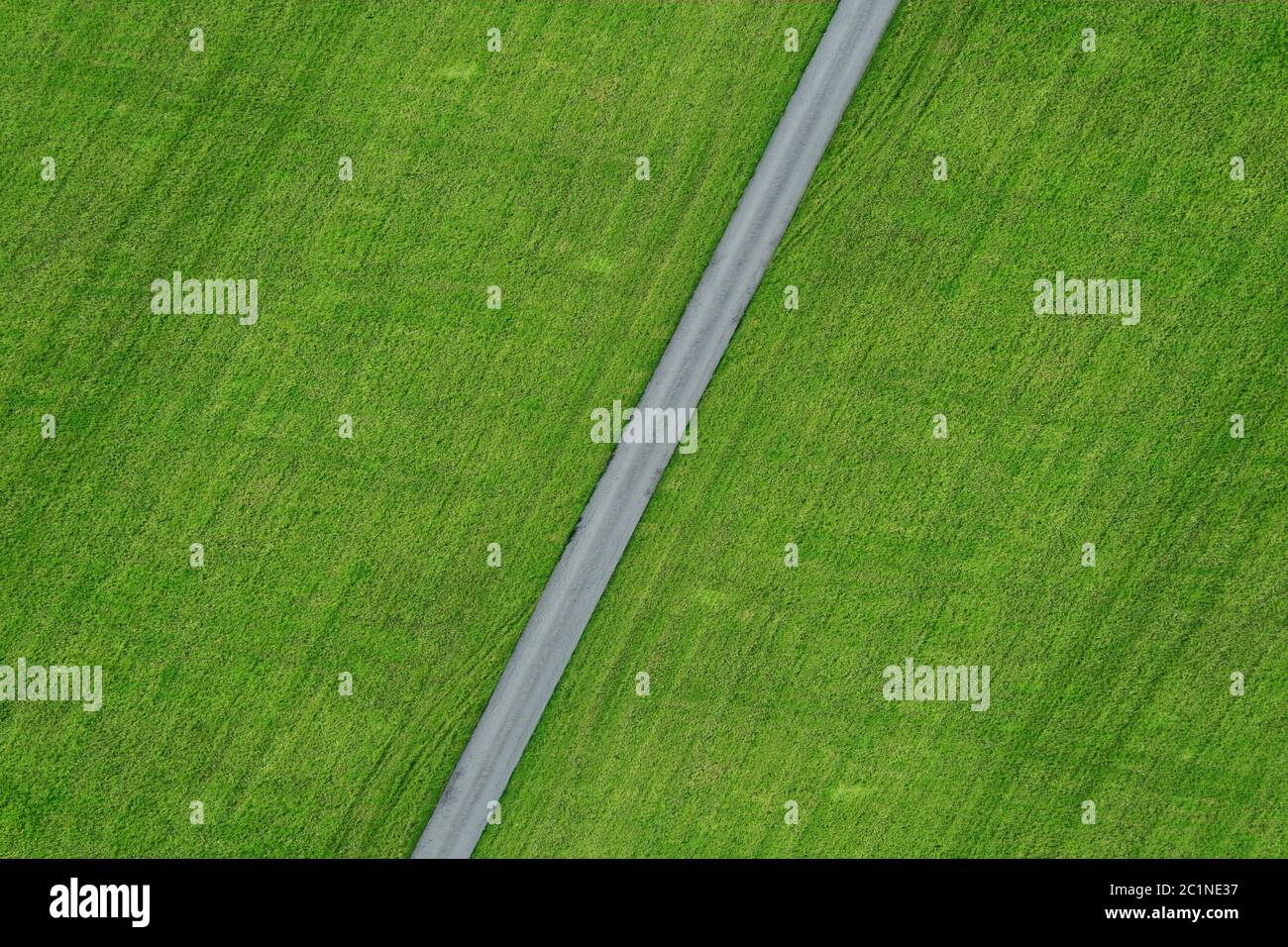 Empty green field landscape hi-res stock photography and images - Alamy