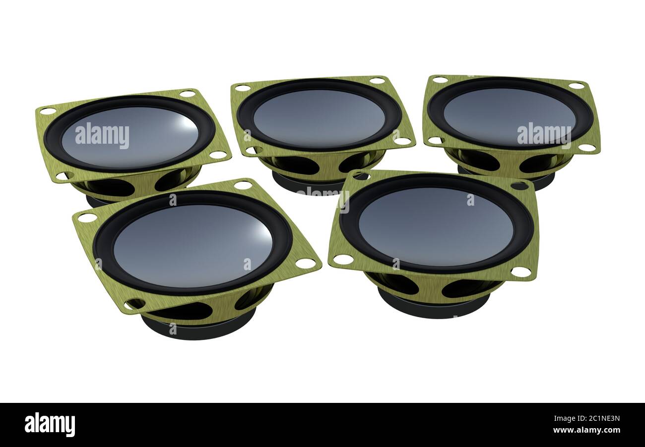 Multimedia speaker system Stock Photo - Alamy