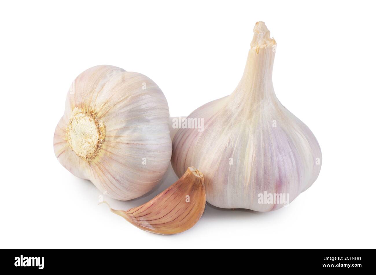 Closeup garlic on white hi-res stock photography and images - Alamy