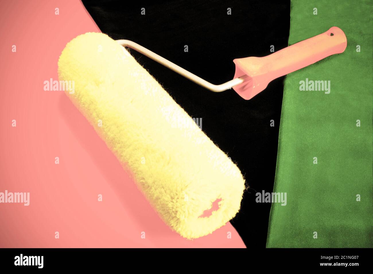 Vintage paint roller Stock Photo - Alamy