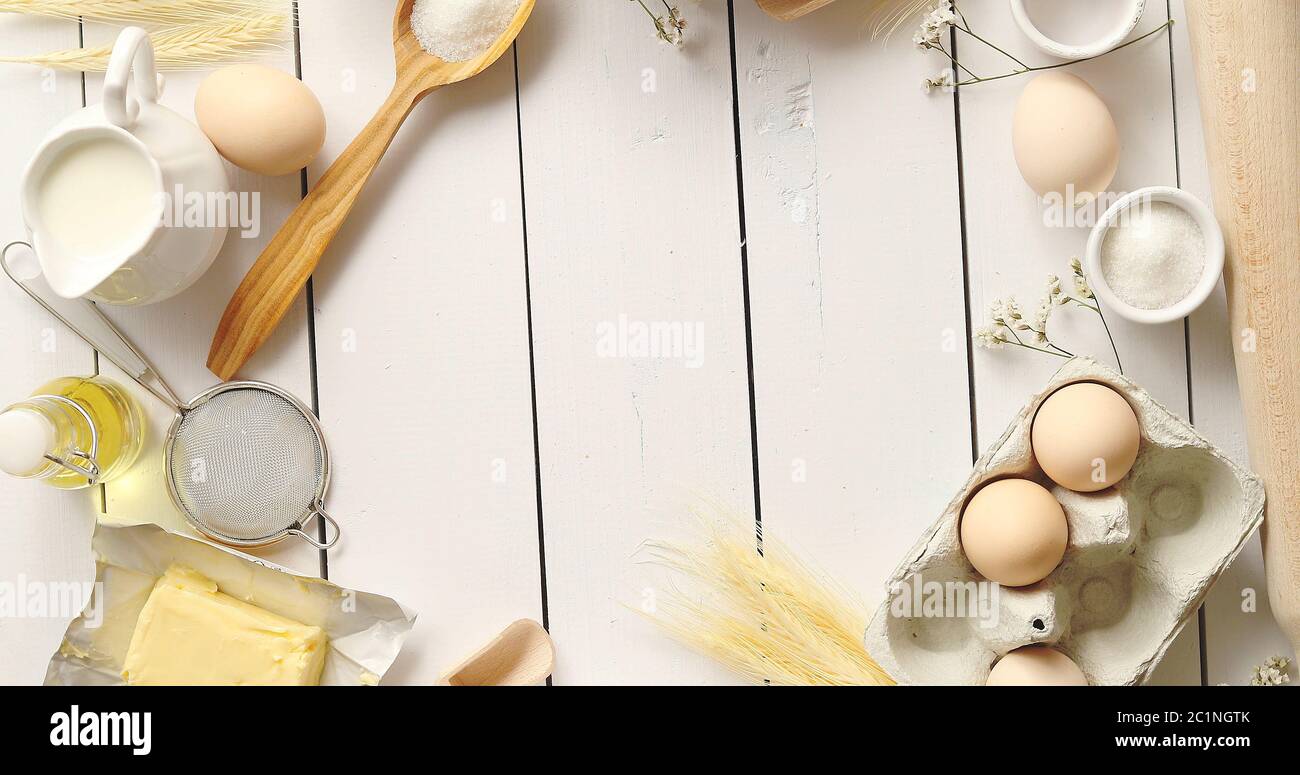 Ingredients border hi-res stock photography and images - Alamy