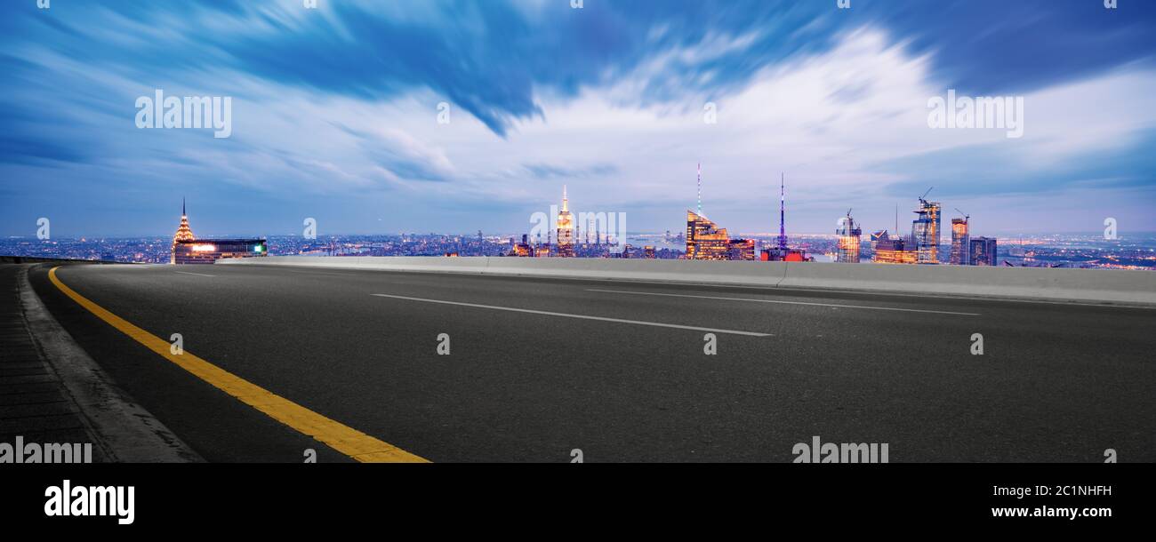 New york empty asphalt highway street hi-res stock photography and ...