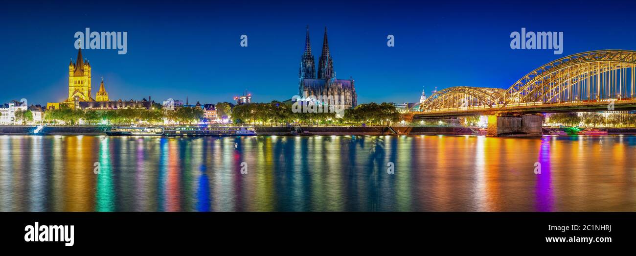 Cologne City Panorama Stock Photo - Alamy