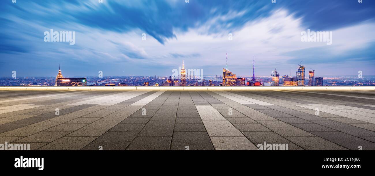 Empty ground with modern cityscape hi-res stock photography and images ...