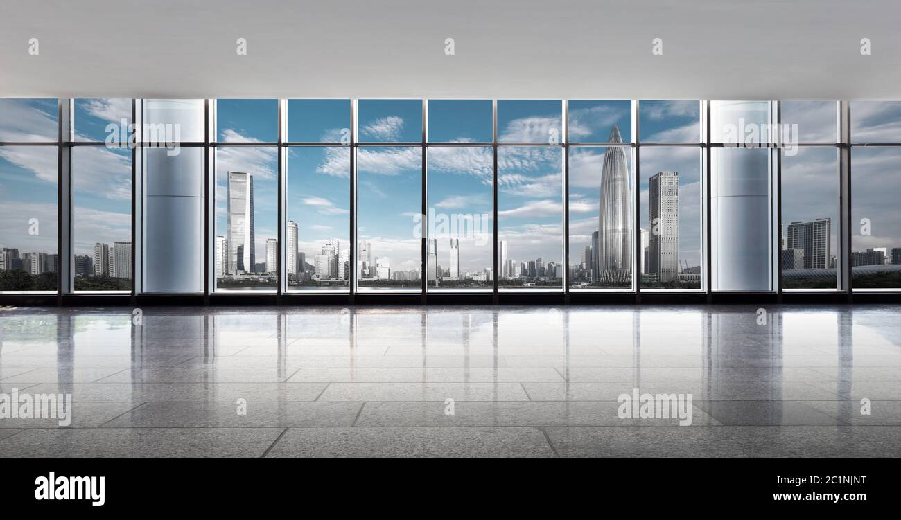 cityscape outside of window Stock Photo - Alamy