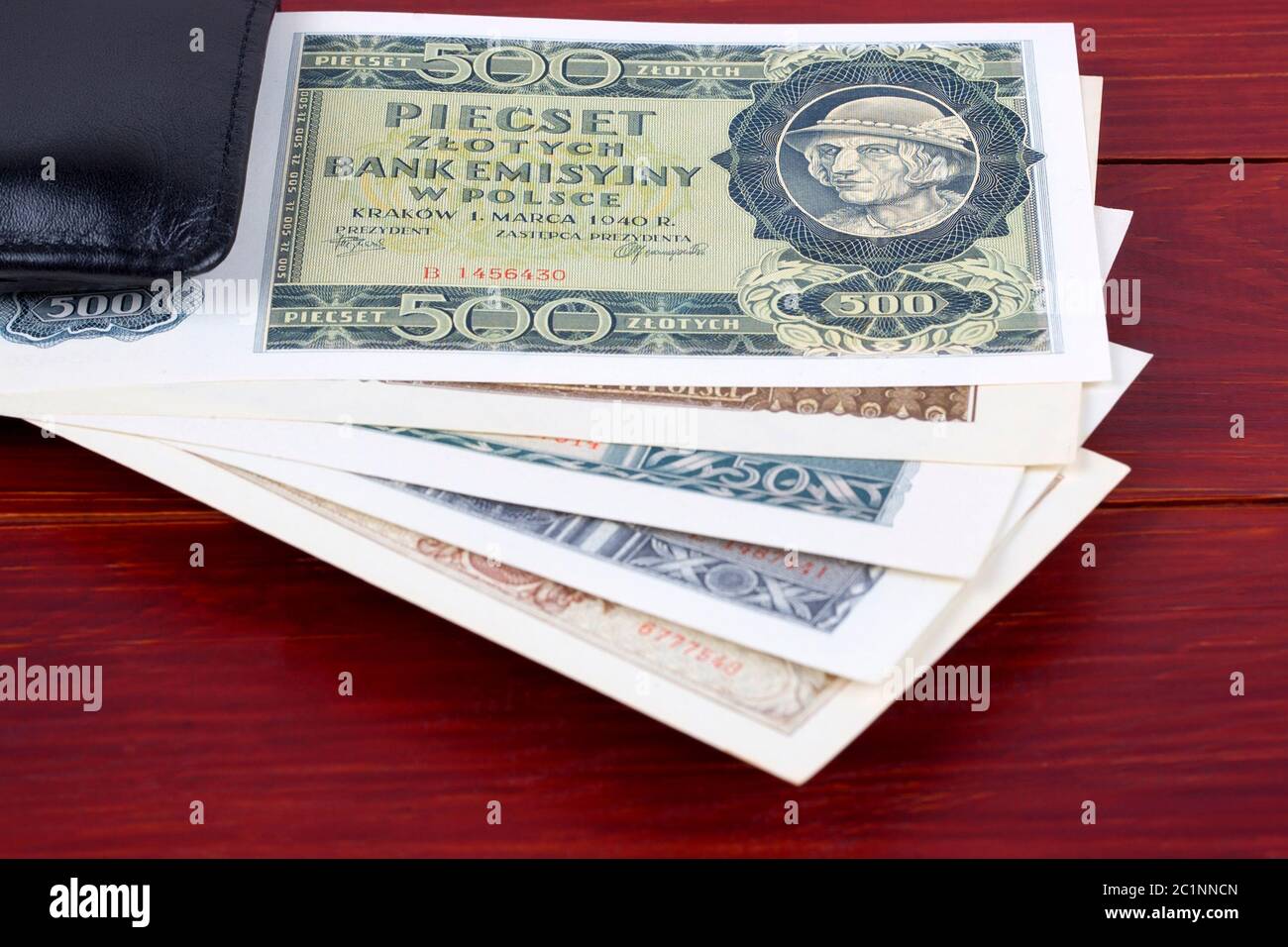 Old Polish money - Zloty Stock Photo - Alamy