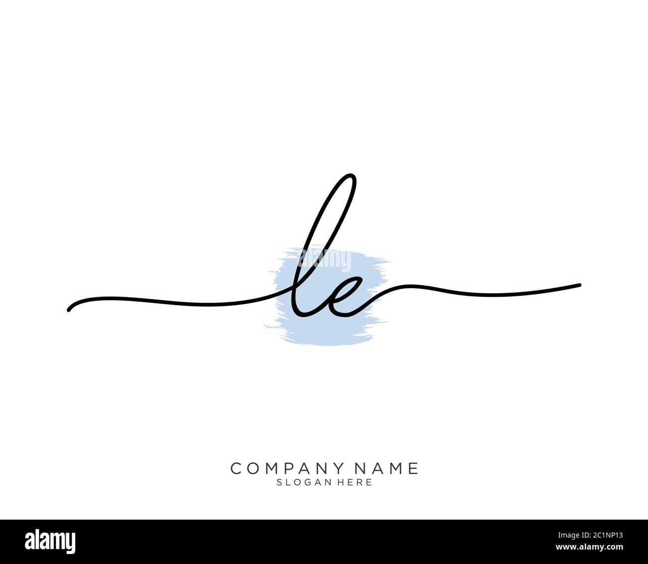 Initial letter le vector vectors hi-res stock photography and images ...