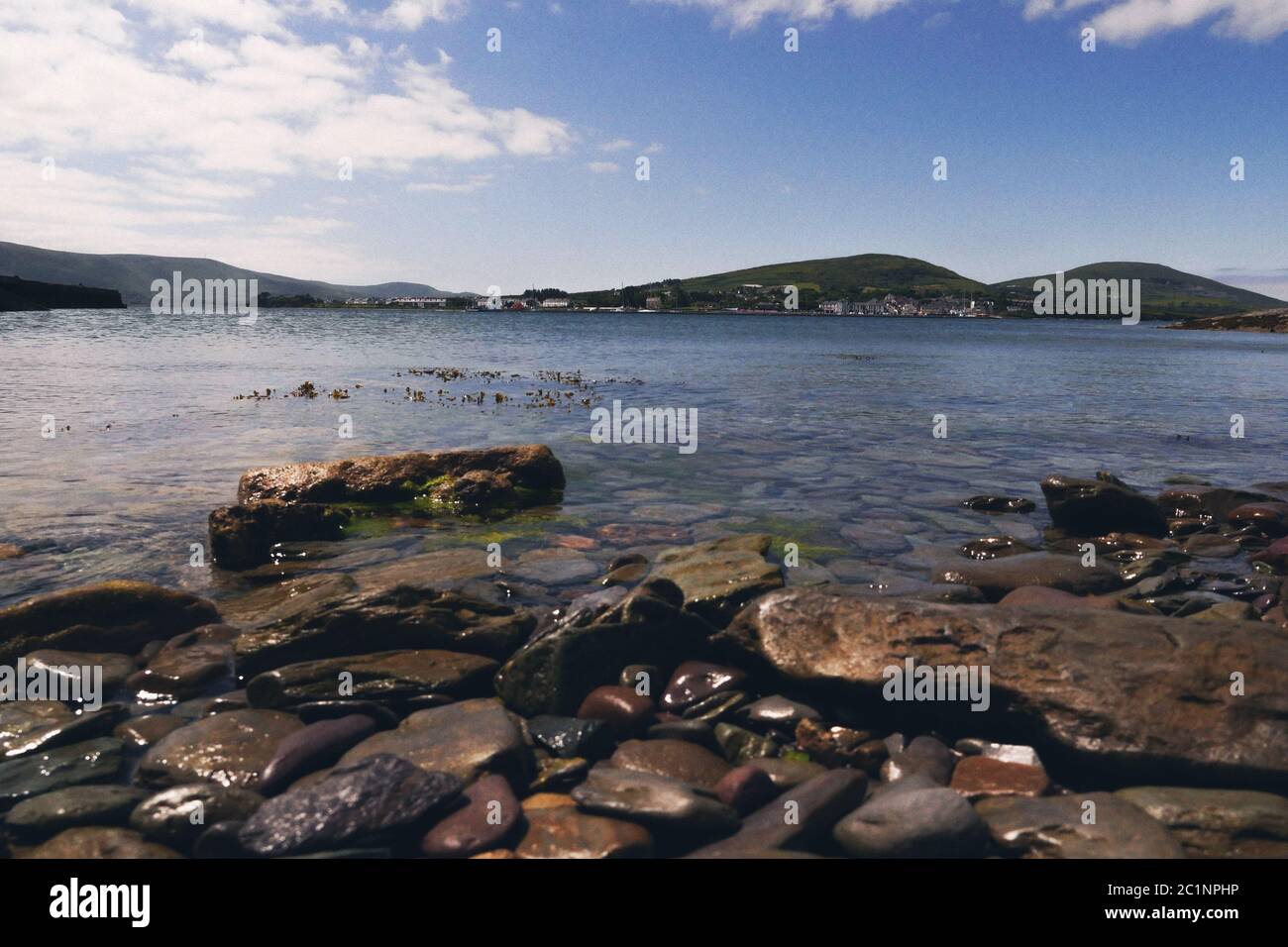 Wet stones at the sore, Ring of Kerry Ireland Stock Photo - Alamy