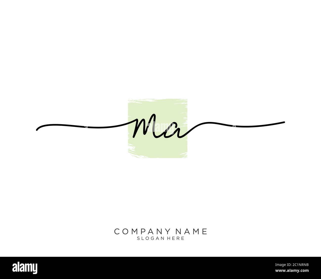 Ma initials logo Stock Vector Images - Alamy