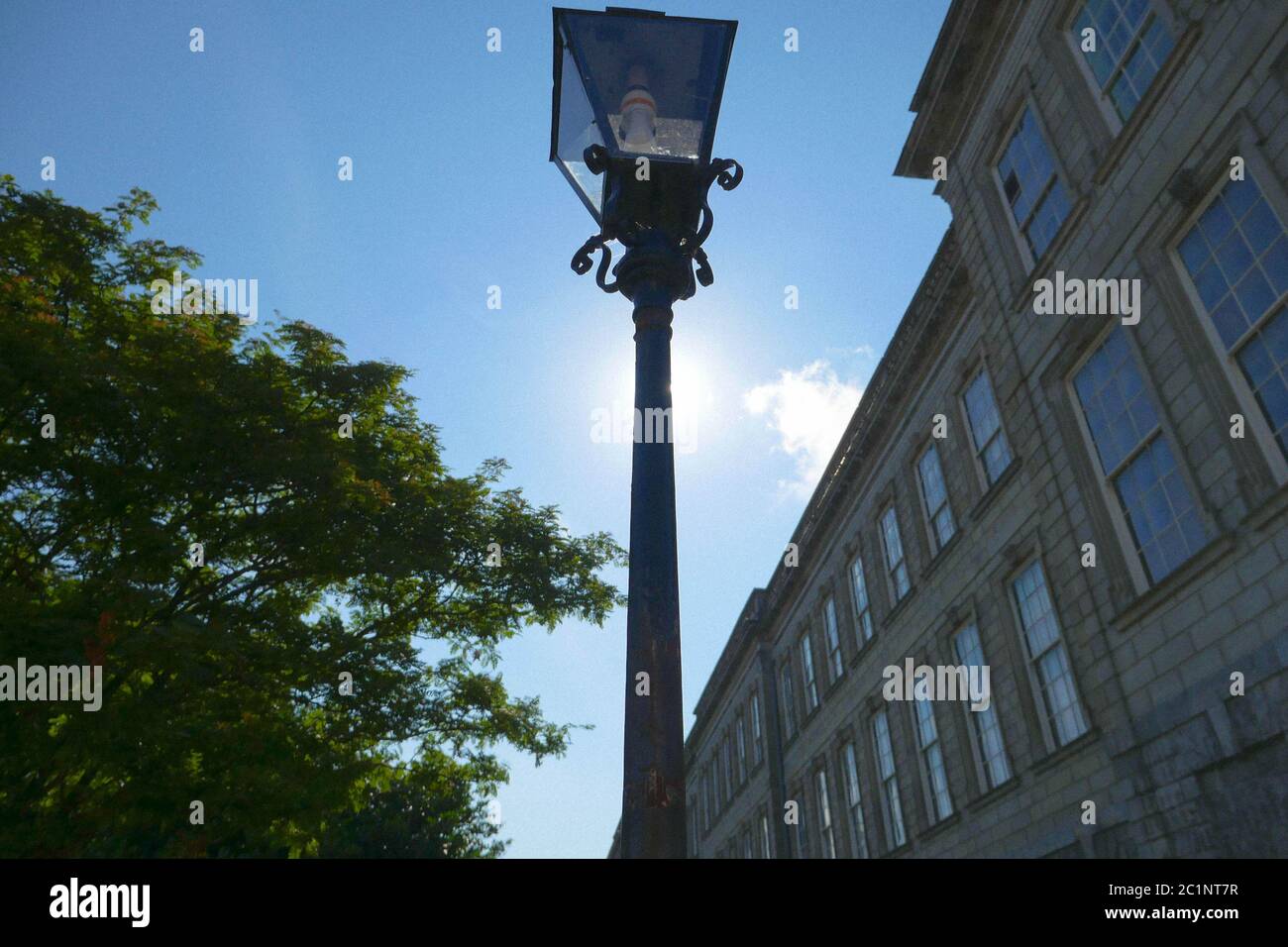 Old street light, city of Dublin Ireland Stock Photo - Alamy