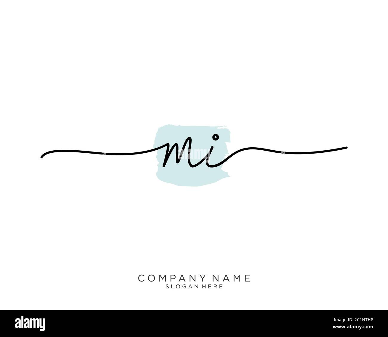 Mi initials logo hi-res stock photography and images - Alamy
