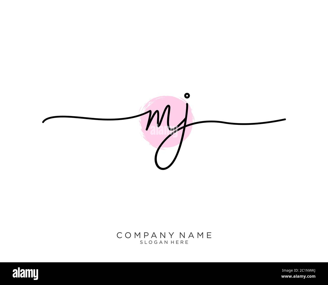Letter mj logo Cut Out Stock Images & Pictures - Alamy