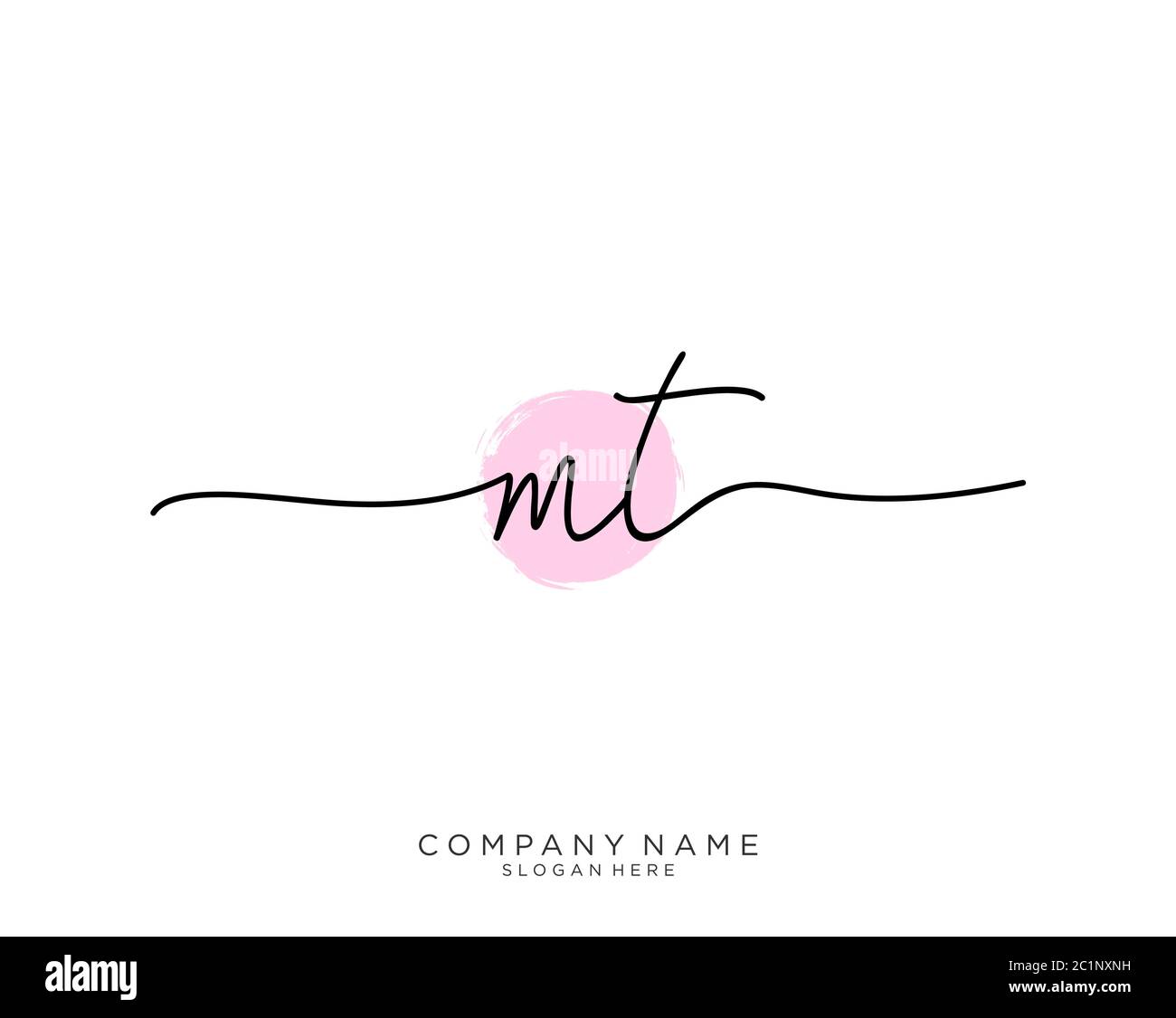 Mt initials logo hi-res stock photography and images - Alamy