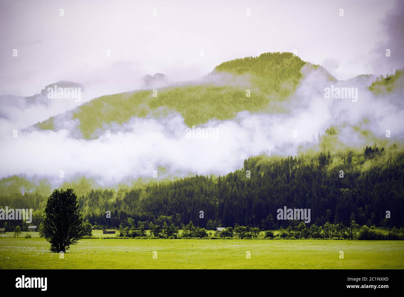 Rain and clouds in Austria Stock Photo - Alamy