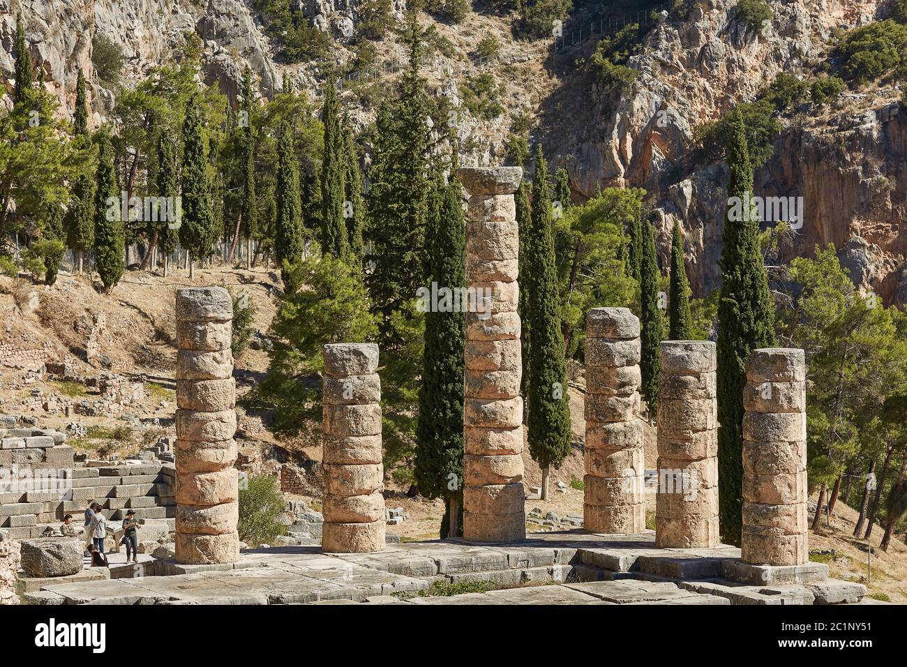 Delfi apollo temple hi-res stock photography and images - Alamy
