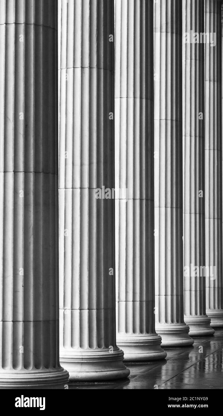 Antique white columns roman Black and White Stock Photos & Images - Alamy