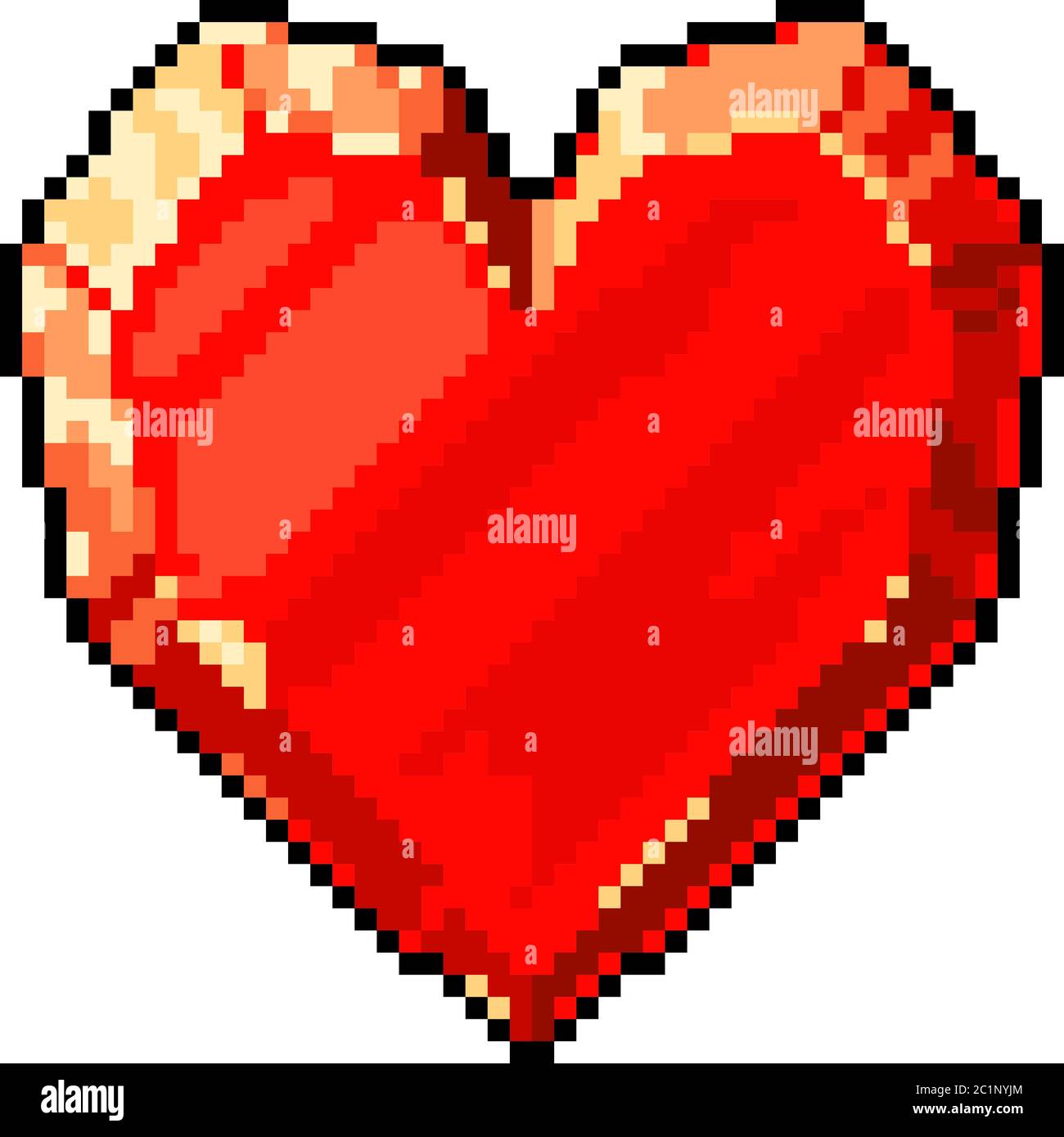 Red pixel heart Stock Vector Images - Alamy