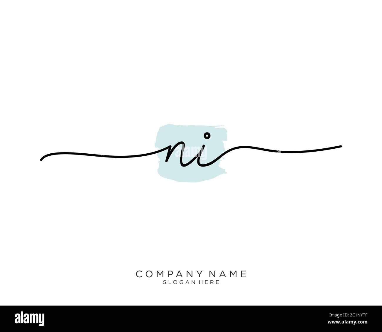 Ni Letter Logo High Resolution Stock Photography and Images - Alamy