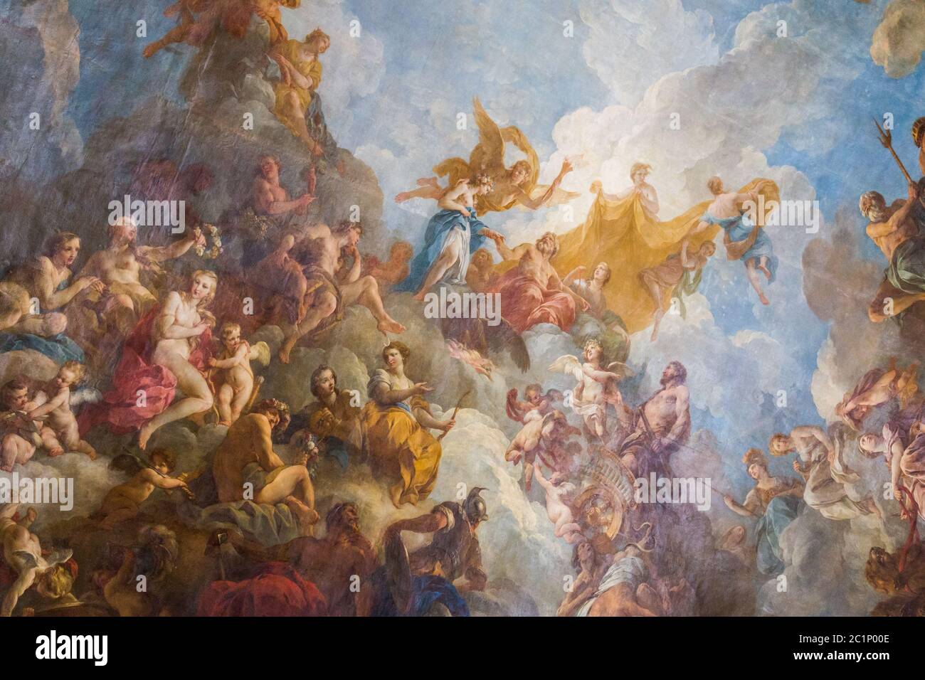 Versailles ceiling hercules room hi-res stock photography and images ...
