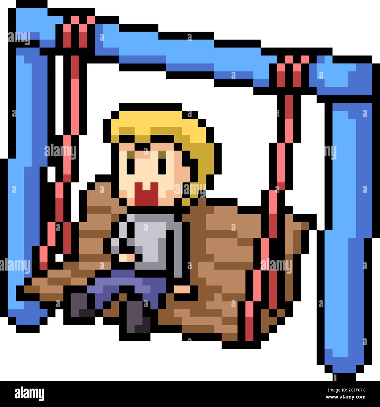 Swing wood Stock Vector Images - Alamy