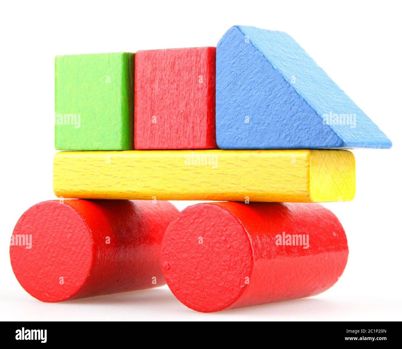 Children's wooden blocks for play Stock Photo - Alamy