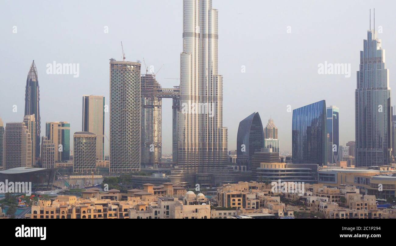 Burj Khalifa and Downtown Dubai at dawn Stock Photo - Alamy