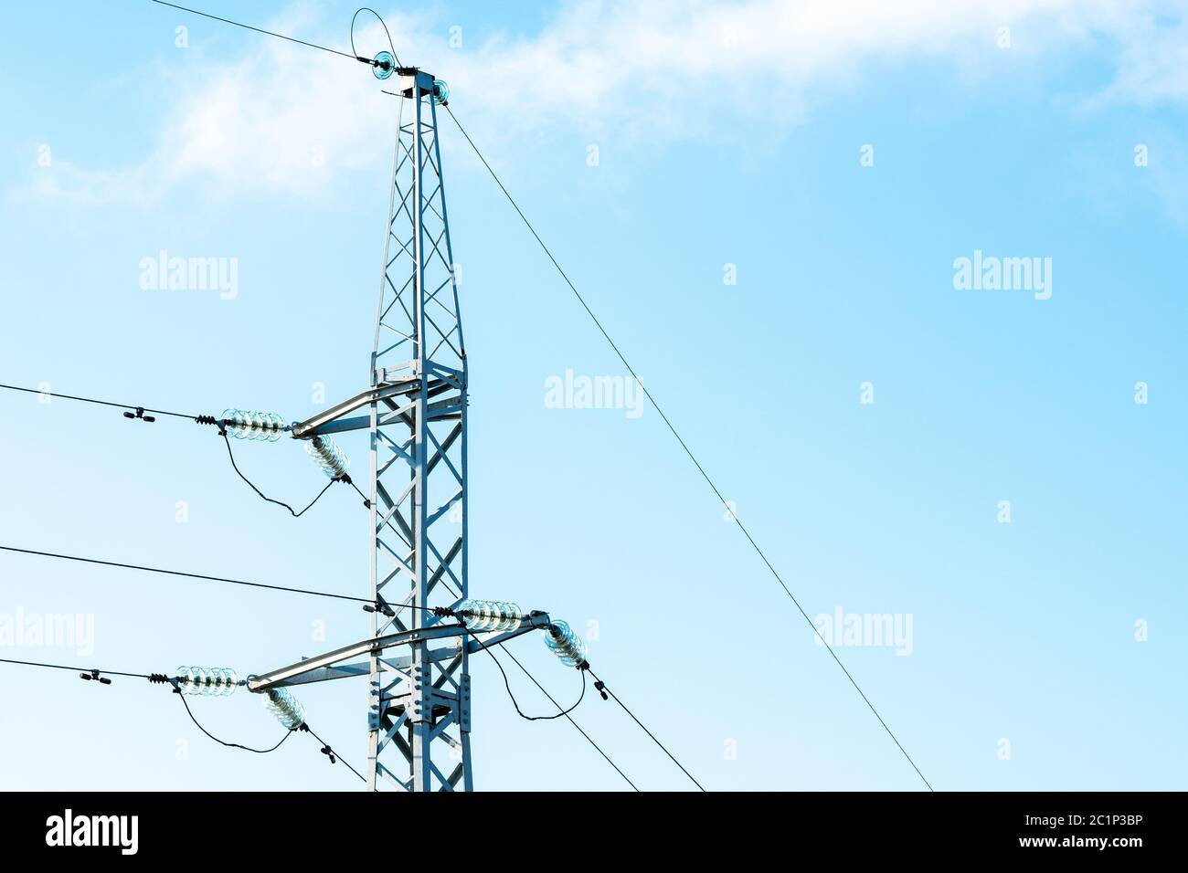High voltage power lines Stock Photo - Alamy