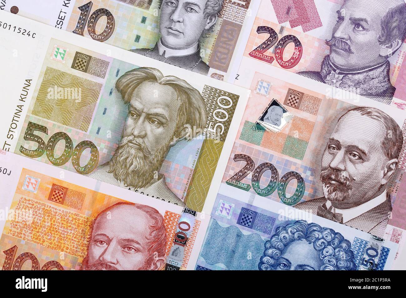 Croatian money, a background Stock Photo - Alamy