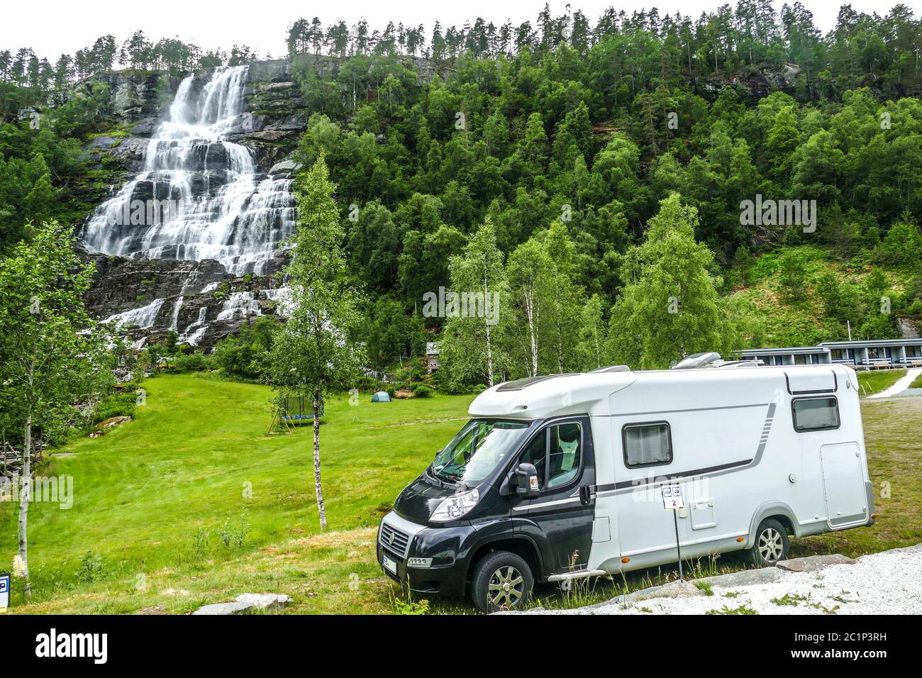 Camper in Norway Stock Photo - Alamy