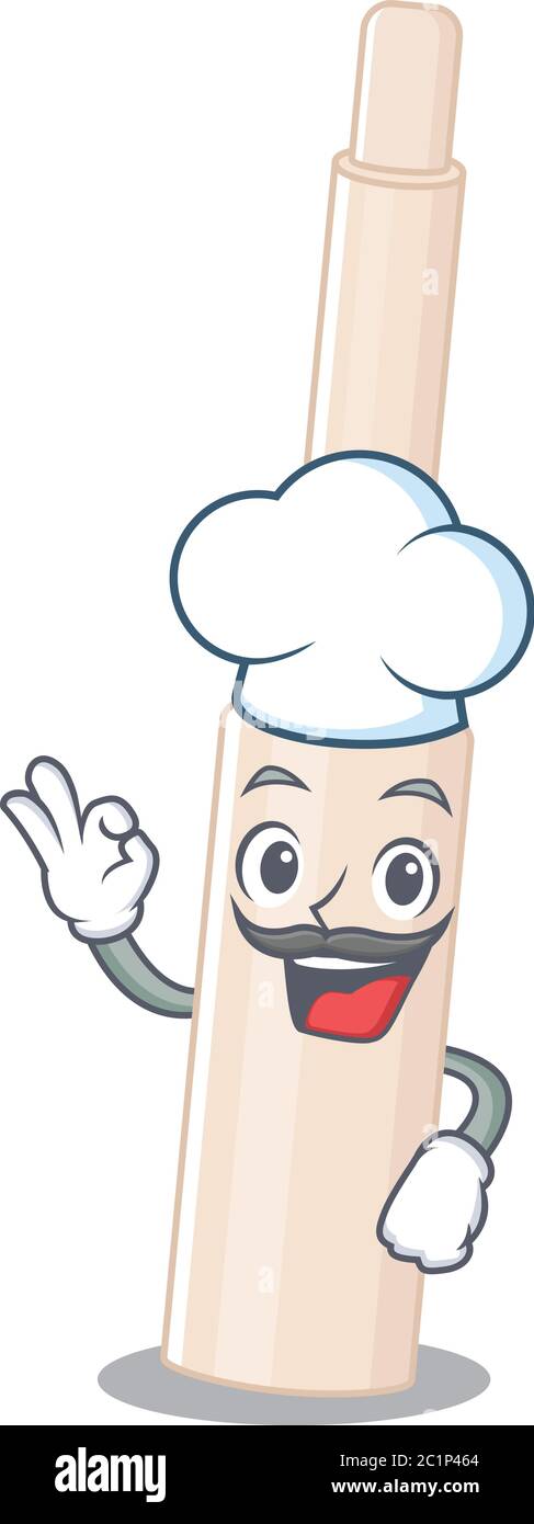 Talented concealer stick chef cartoon drawing wearing chef hat Stock ...