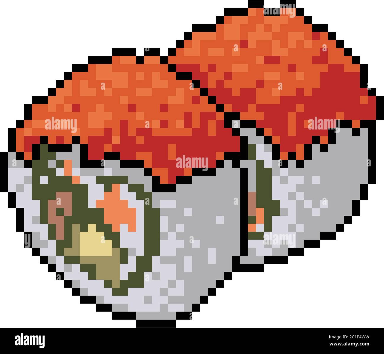 Pixel art japanese sushi Stock Vector Images - Alamy