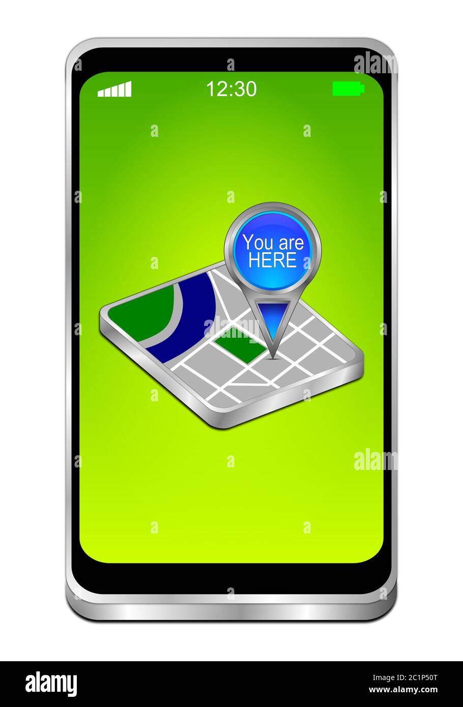 Map smartphone orientation hi-res stock photography and images - Alamy