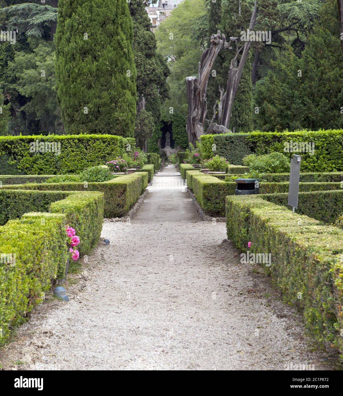 Villa d`Este(16th-century) garden , Tivoli, Italy. UNESCO world ...