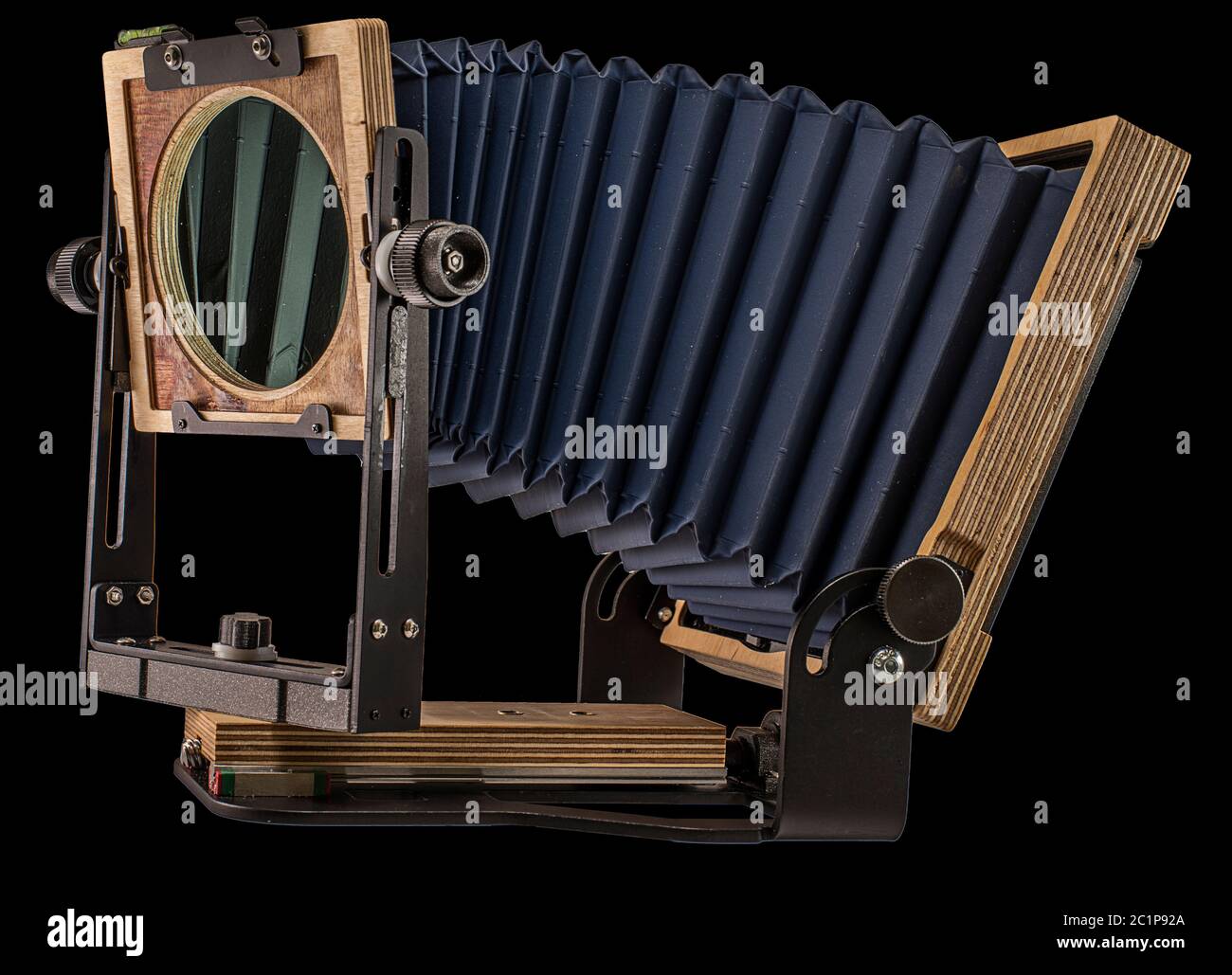 Intrepid 4X5 Mark IV Plywood Folding Field Film Camera on Plain Black ...
