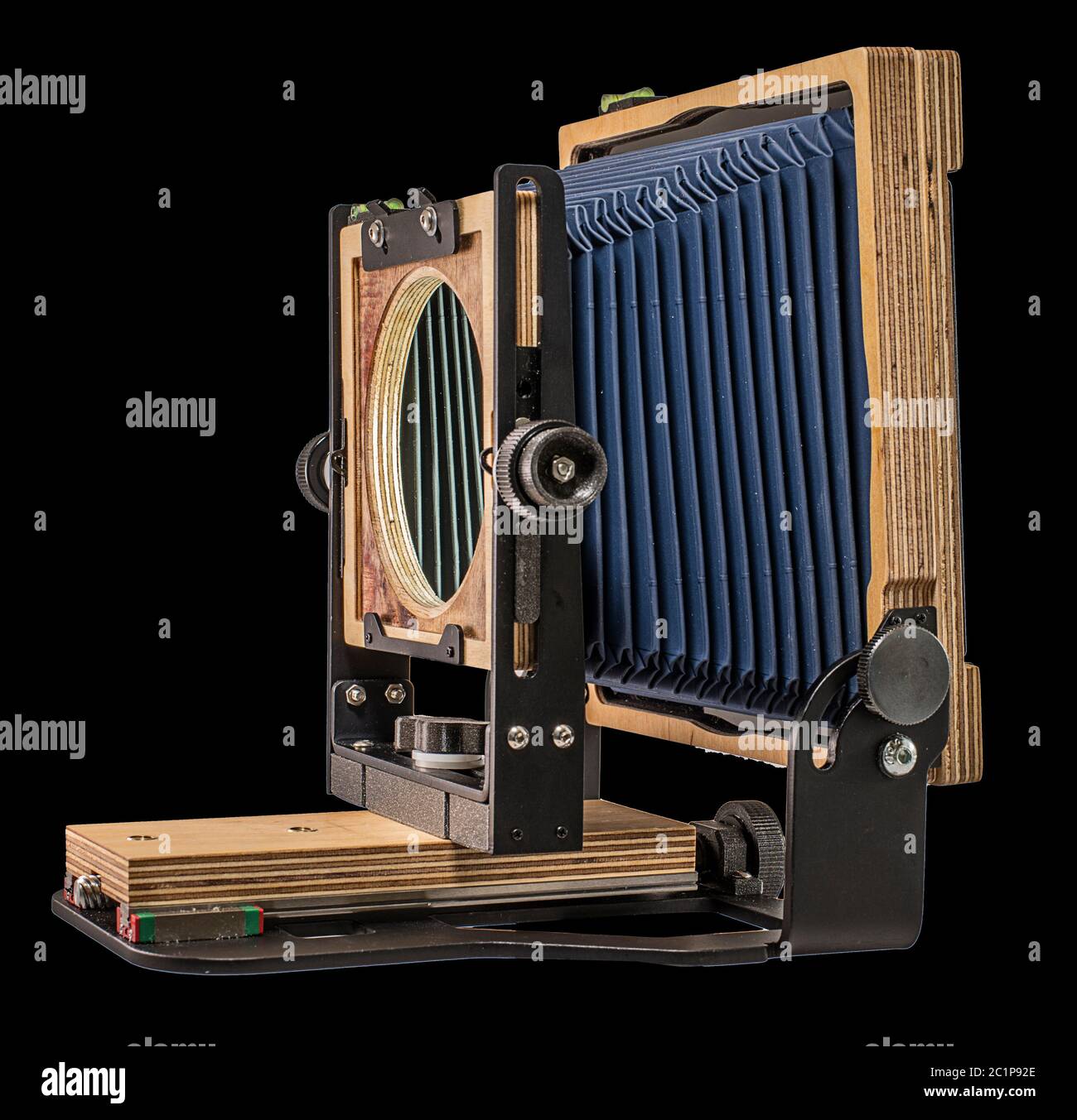 Intrepid 4X5 Mark IV Plywood Folding Field Film Camera on Plain Black ...