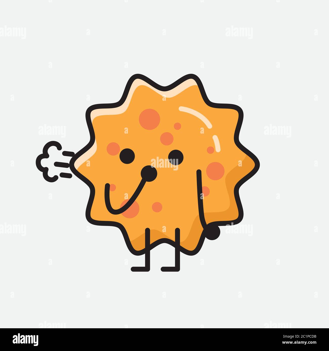 An illustration of Cute Virus Mascot Vector Character in Flat Design ...