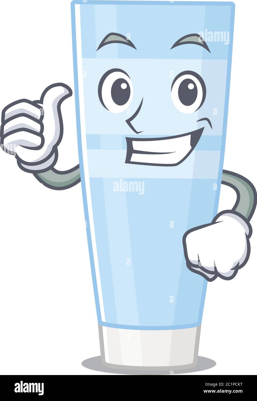 eye cream cartoon character design showing OK finger Stock Vector Image ...