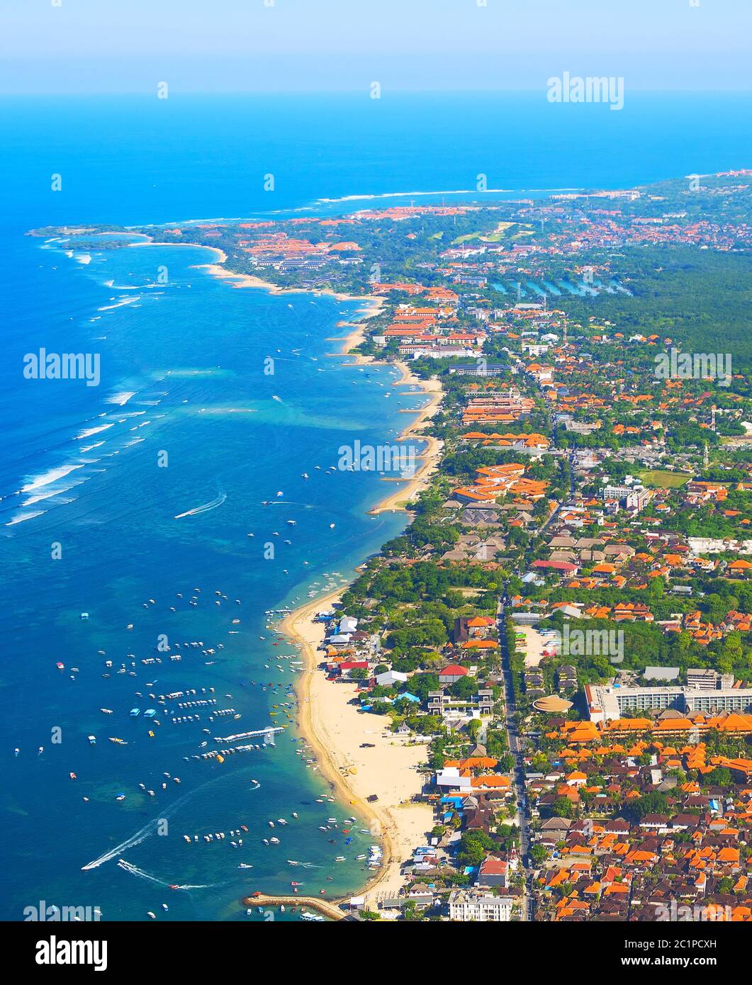 Aerial view Bali island Indonesia Stock Photo - Alamy