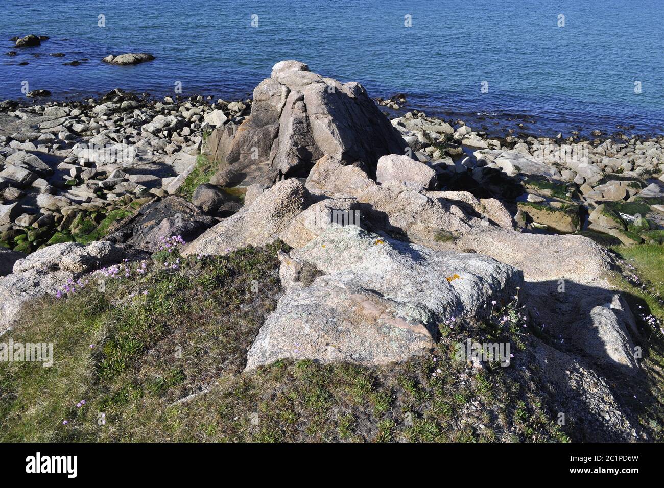 Rocky reef in the sea Stock Photo - Alamy